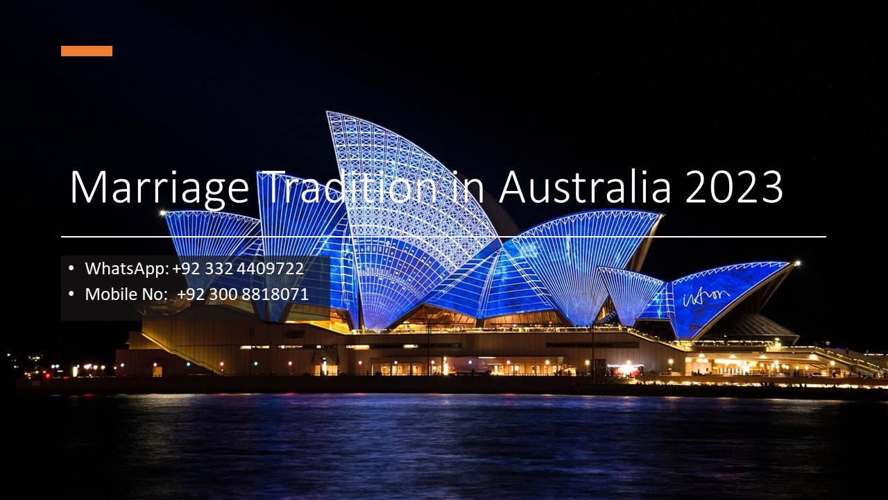 Marriage Tradition in Australia - Life Partner Solutions